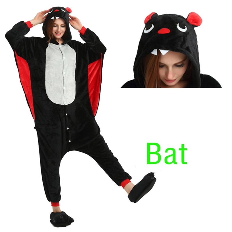 Bat Onesie for Adults Women Men Kigurumi Party Costume Pajamas - Allonesie