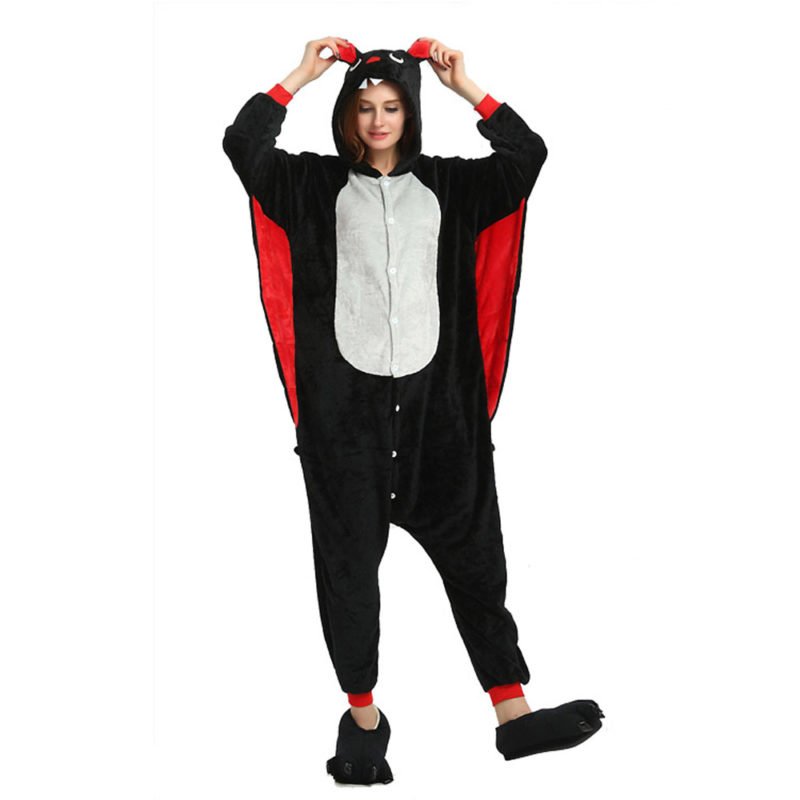 Bat Onesie for Adults Women Men Kigurumi Party Costume Pajamas - Allonesie