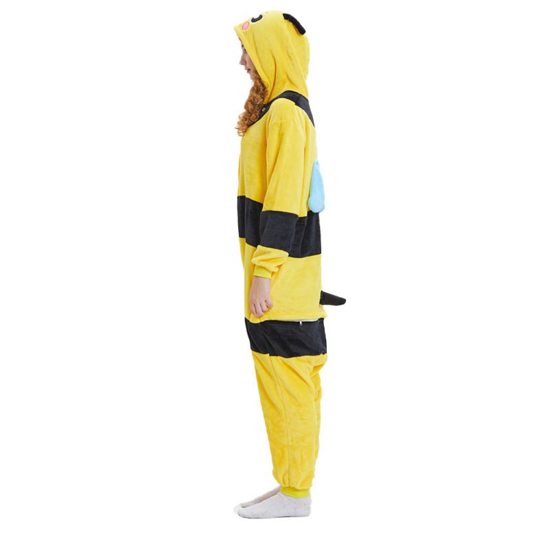 Cute Bee Onesie Kigurumi Pajamas Costumes for Women Men - Allonesie