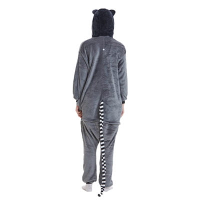 Monkey Onesie Ring-Tailed Lemur Kigurumi Women Men Pajama Animal ...