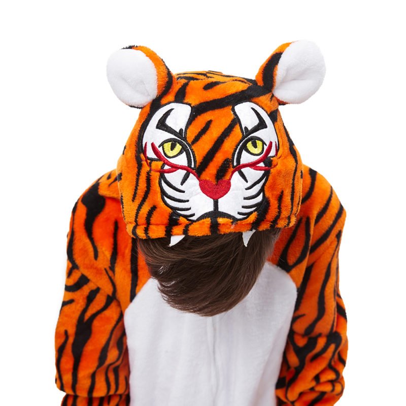 Animal Tiger Onesie for Kids Costumes Pajamas - Allonesie