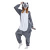Wolf Onesie Unisex Women & Men Kigurumi Pajama Halloween Party Costumes ...