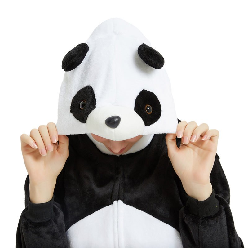 Adult Panda Onesie Costume for Women Men Animal Kigurumi Costumes ...