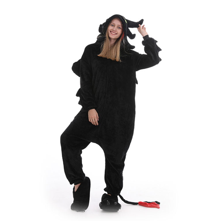 Toothless Onesie Dragon Kigurumi Pajamas for Adult Animal Onesies ...