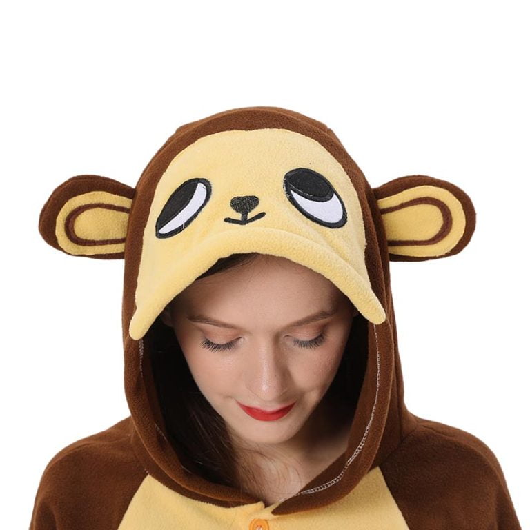 Monkey Costume Onesie for Adults Women's Kigurumi Pajamas - Allonesie
