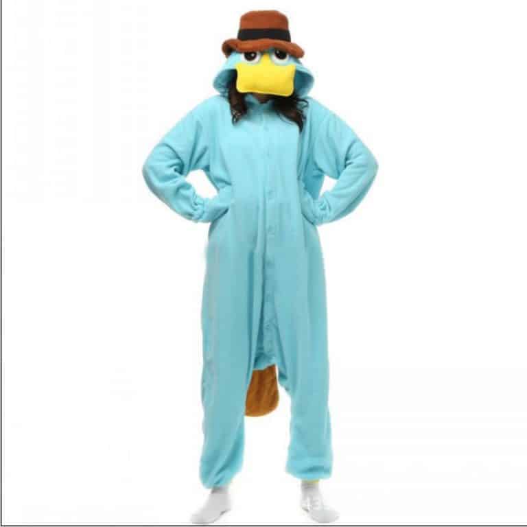 Perry The Platypus Onesie Costume For Adult Women & Men
