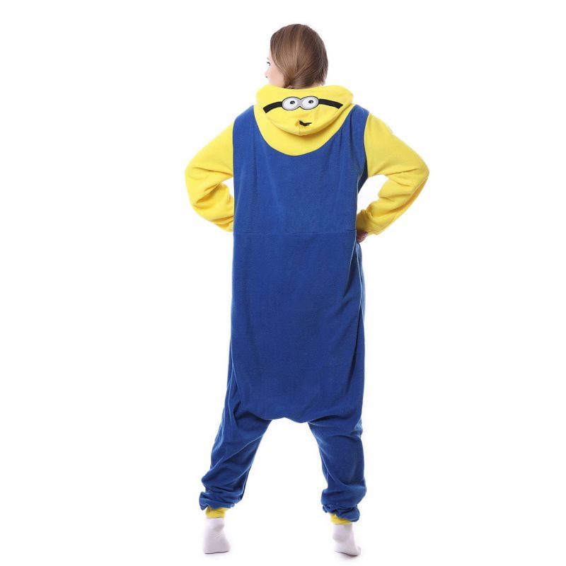 Minions Onesie Halloween Costume for Adult Women Men Pajamas