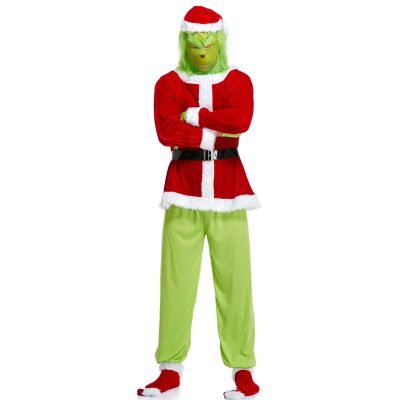 Grinch Costume For Adults Halloween Costume Xmas Outfit - Allonesie