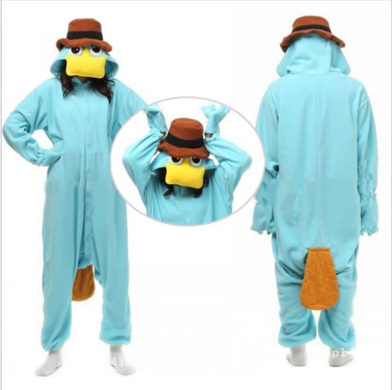 Perry The Platypus Onesie Costume For Adult Women & Men